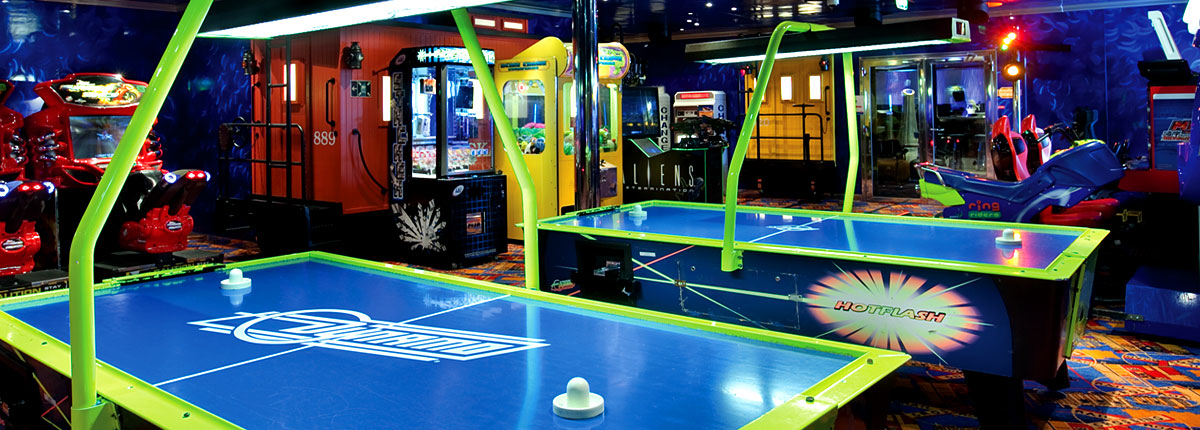 Video Arcade Onboard Carnival Cruise Line - Fun For Everyone!